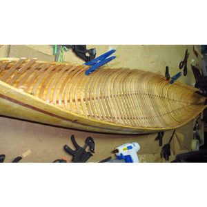 36" Red Cedar Deluxe wood strip Canoe Kit - canoemodelkits